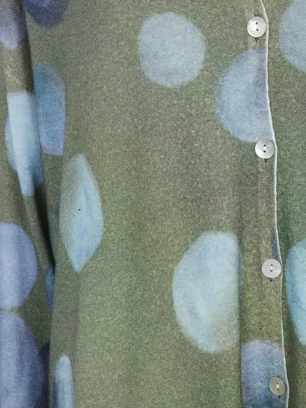 IN BED WITH YOU Polka-dot Knit Cardigan