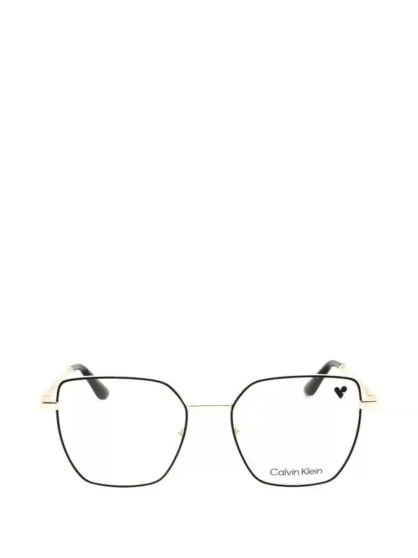 Calvin Klein Geometric-frame Glasses - Black