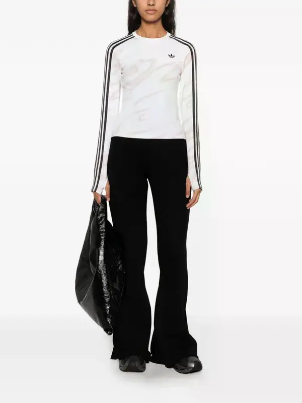Adidas Abstract-print Thumb-slot T-shirt
