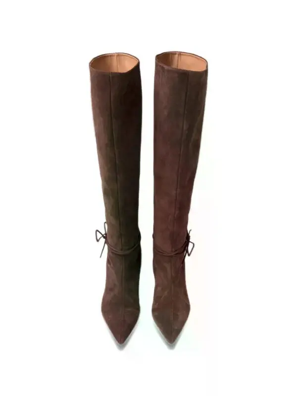 ODISSI Greta Drawstring-detail Wedge Boots
