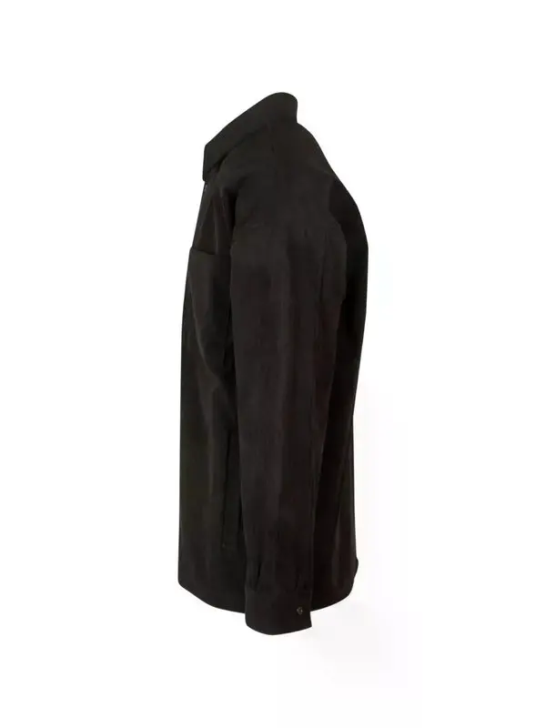 Gcds Logo-embroidered Corduroy Overshirt
