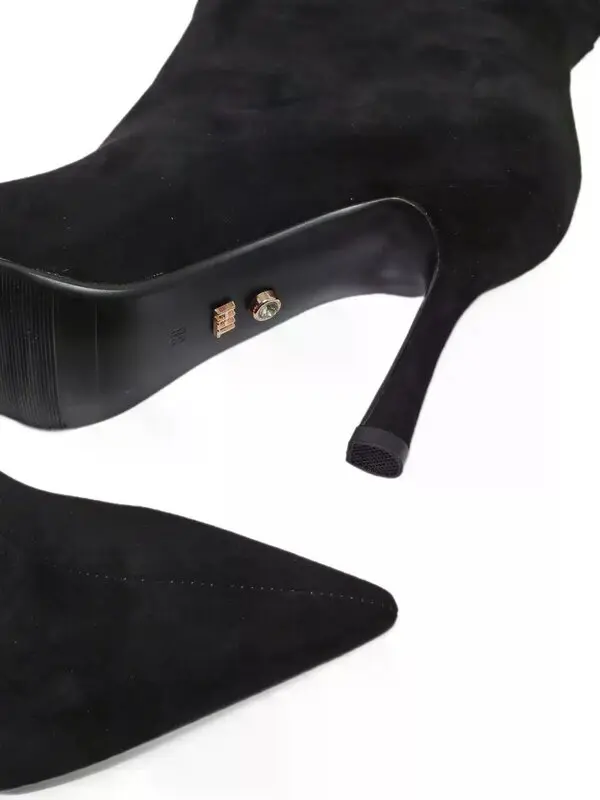 TWENTY FOURHAITCH Ruched Pointed-toe Boots