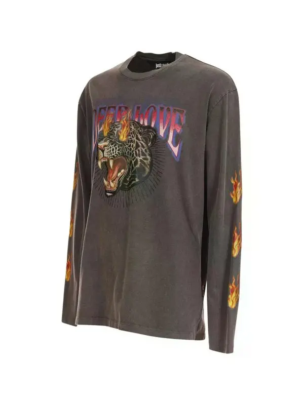 Just Cavalli Graphic-print Long-sleeve T-shirt