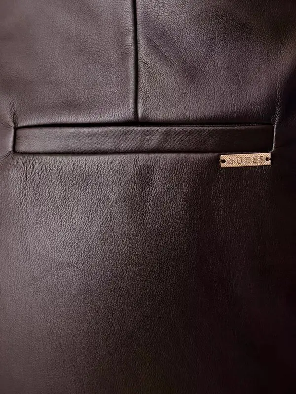 Guess Faux Leather Wide-leg Pants