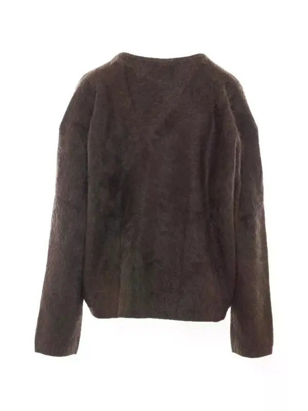 LISA YANG Margareta V-neck Sweater - Brown
