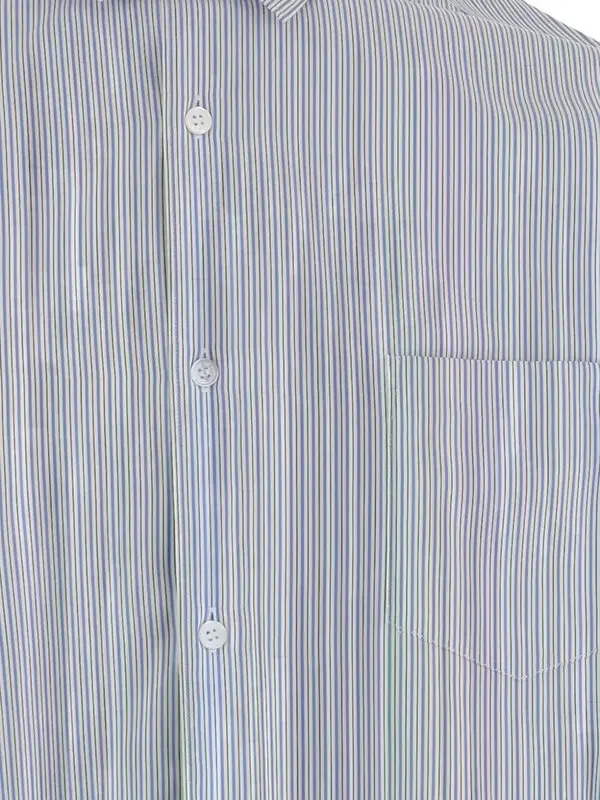 Comme Des Garçons Striped Double-sleeve Shirt
