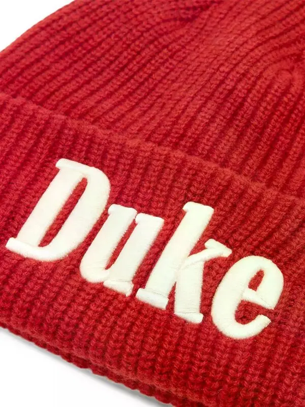 DUKE + DEXTER Logo-embroidered Ribbed Beanie Hat