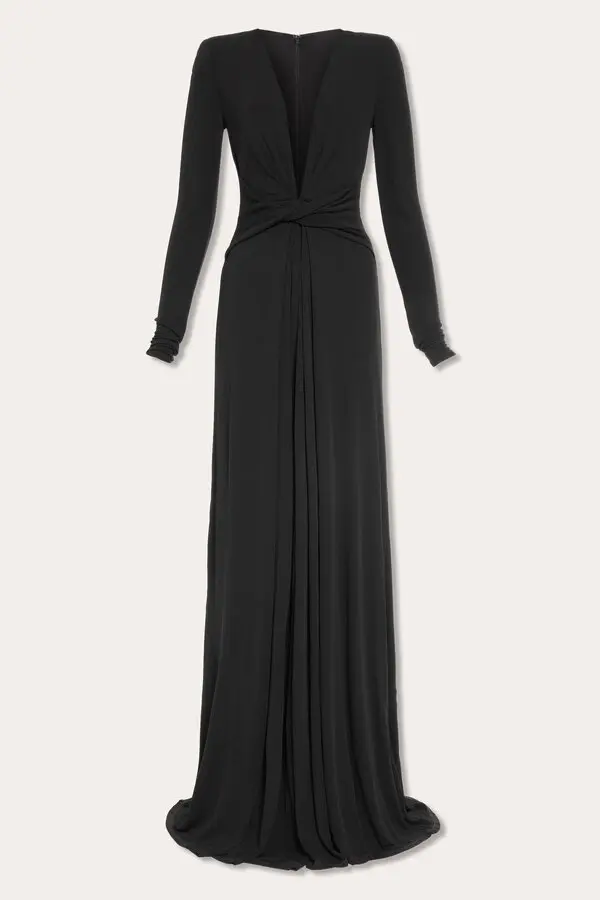 Ramy Brook Martini Jersey Plunging Gown