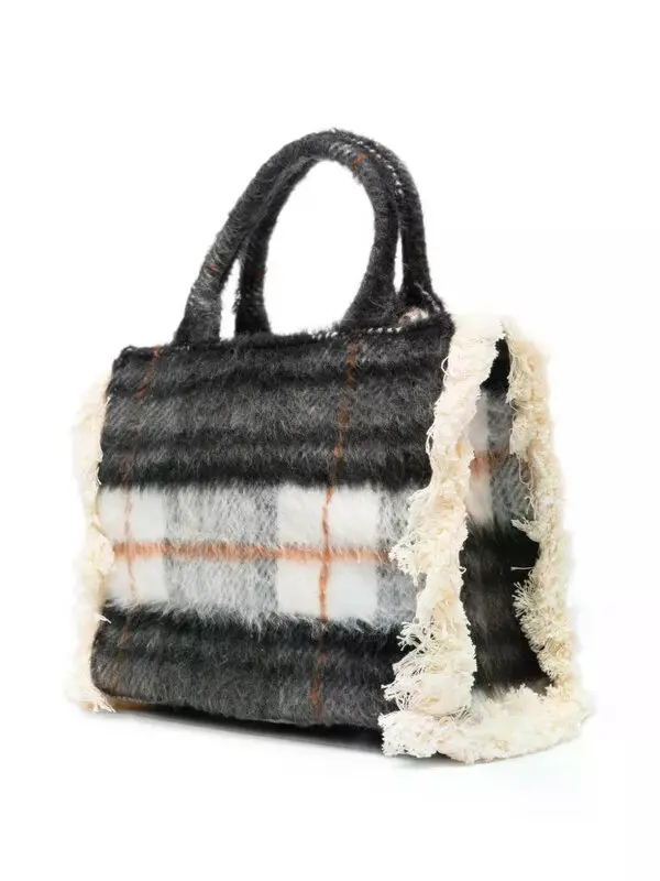 MARC ELLIS M Buby Plaid Tote Bag