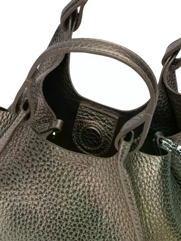 GIANNI CHIARINI Dua Moon Metallic Leather Tote Bag
