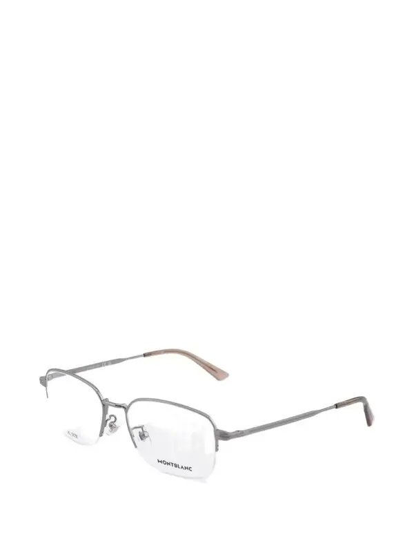 Montblanc Rectangle-frame Semi-rim Glasses