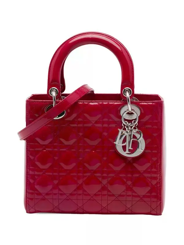Dior 2012 Medium Patent Cannage Lady Satchel