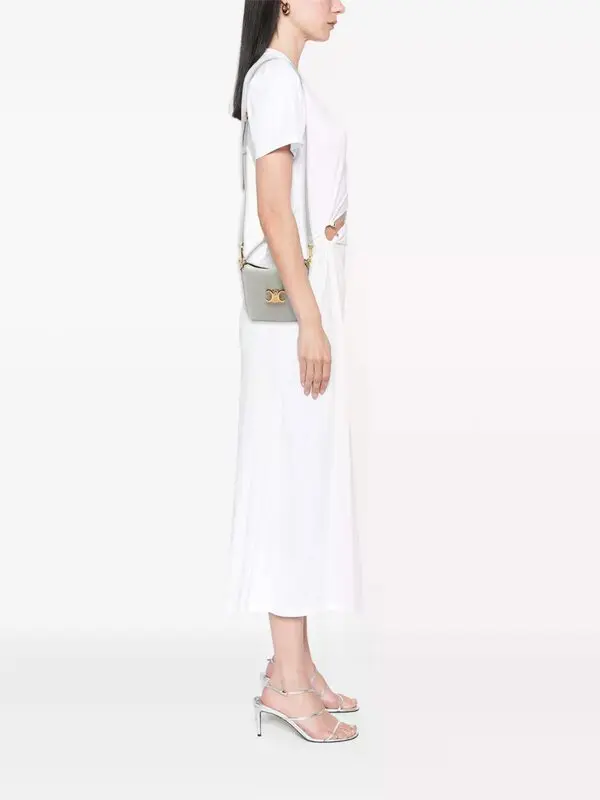 Celine 2023 Mini Calfskin Triomphe Bucket Bag Satchel