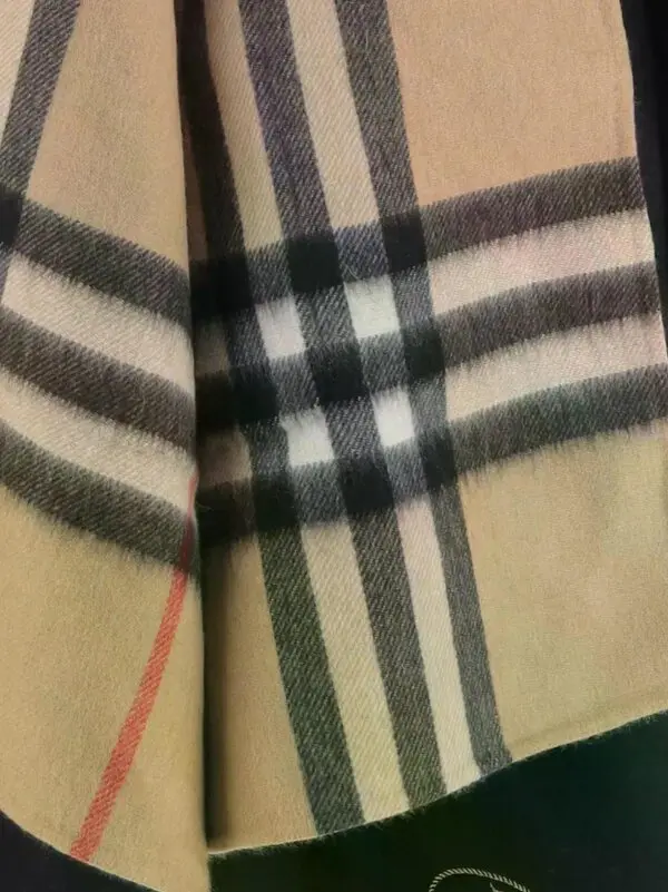 Burberry Check-pattern Hooded Reversible Cape