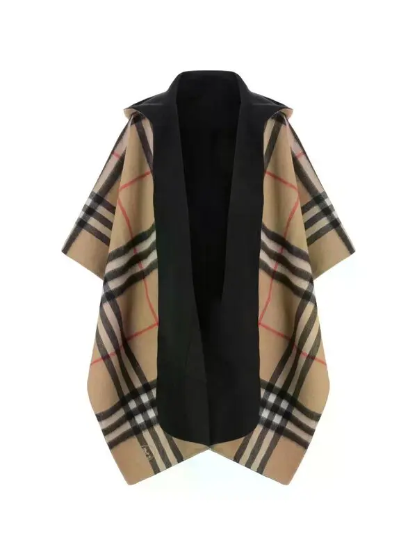 Burberry Check-pattern Hooded Reversible Cape