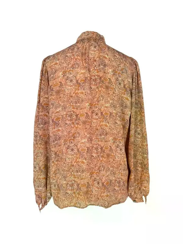 Dior Floral-print Blouse - Brown