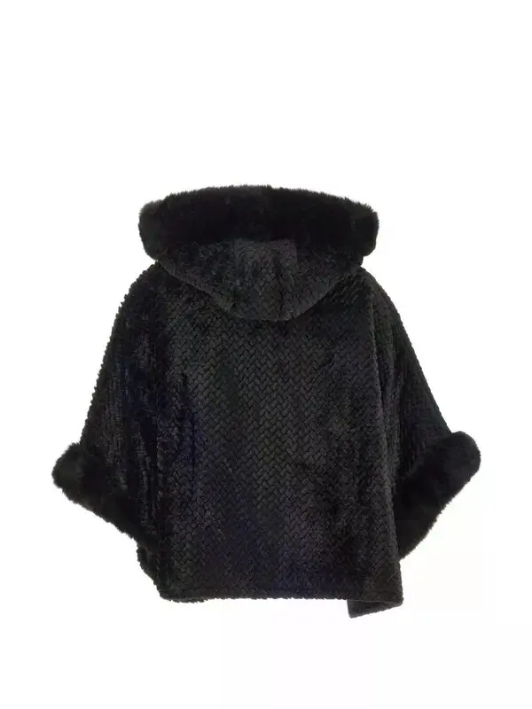 Liu Jo Hooded Poncho - Black