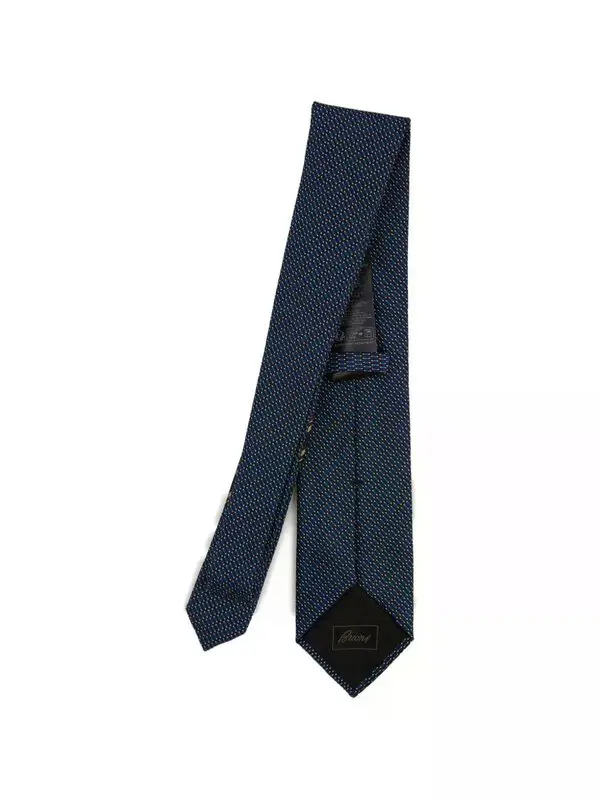 Brioni Micro-jacquard Silk-blend Tie