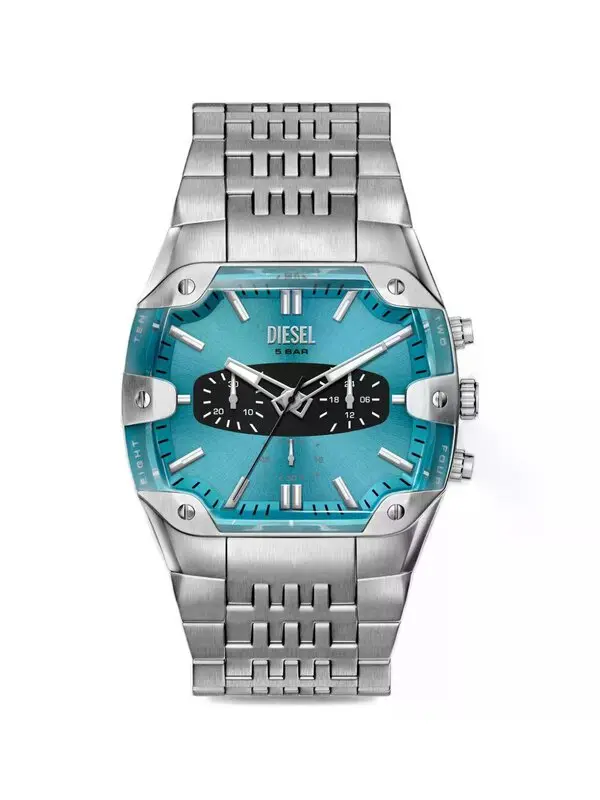 DIESEL® Spiked Cushion Stainless Steel Watch