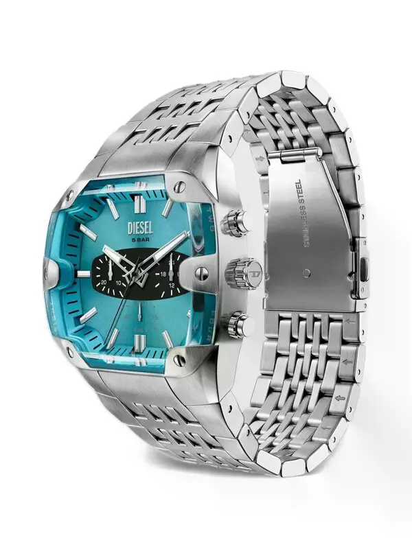 DIESEL® Spiked Cushion Stainless Steel Watch