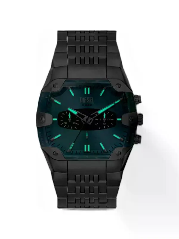DIESEL® Spiked Cushion Stainless Steel Watch