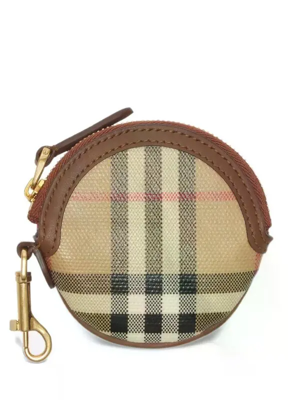 Burberry Check Coin Wallet - Neutrals
