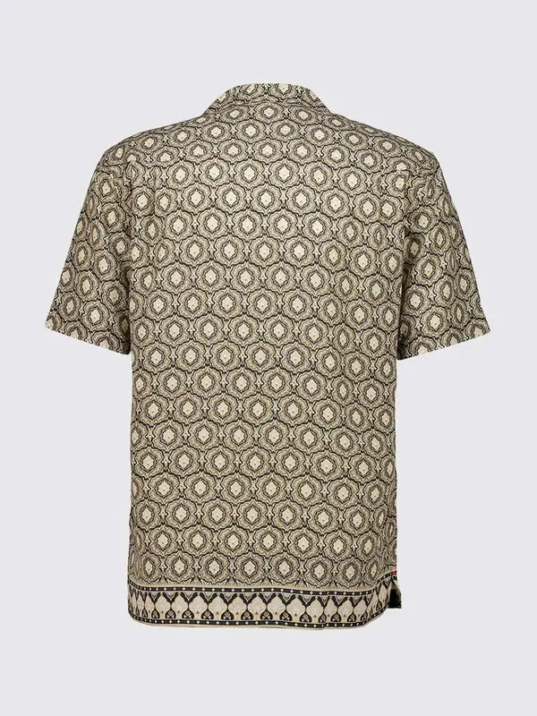 Orlebar Brown Printed Lyocell Bowling Shirt With Cuban Collar