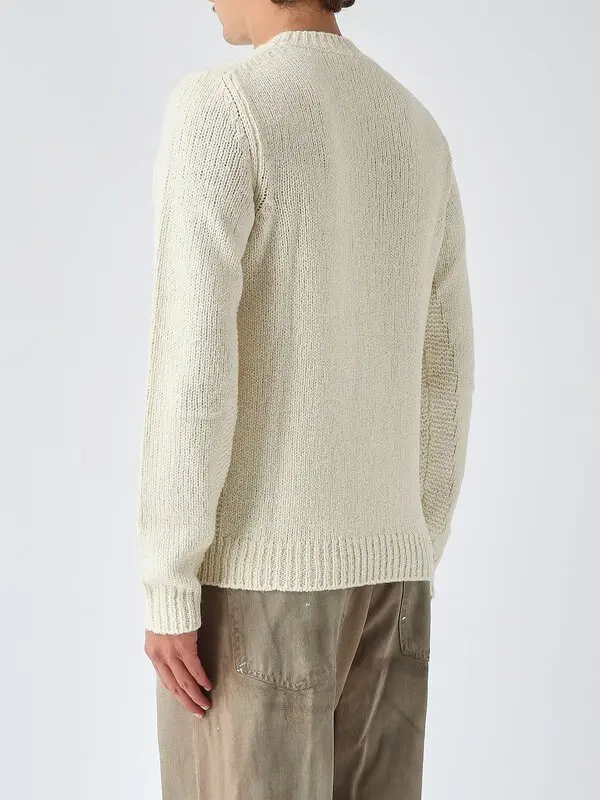 JACOB COHЁN Long-sleeved 100% Virgin Wool Crewneck Jumper