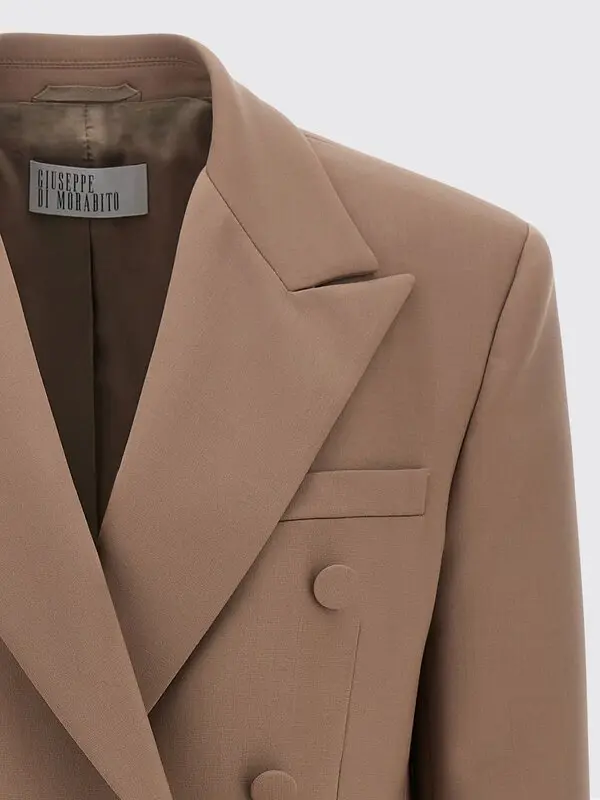 Giuseppe Di Morabito Double-breasted Virgin Wool Blazer With Padded Shoulders