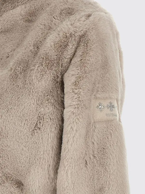 TATRAS High-neck Faux-fur Zip-up Jacket - Beige