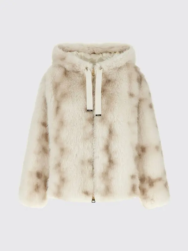 Herno Hooded Faux-fur Zip-up Jacket