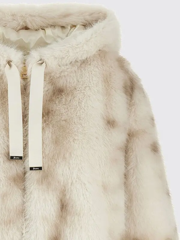 Herno Hooded Faux-fur Zip-up Jacket