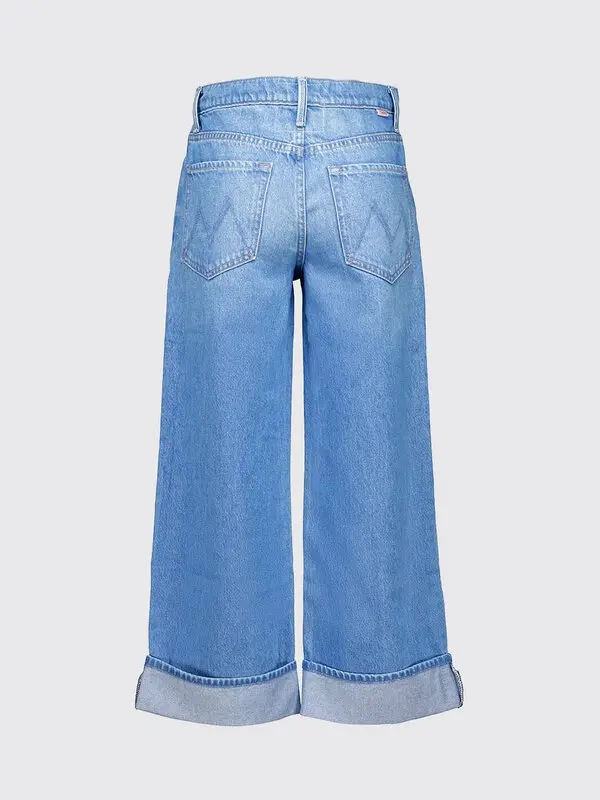 MOTHER Mid-rise Wide-leg Cropped Denim Jeans