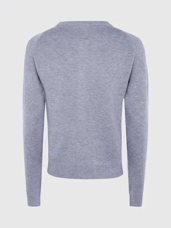 Seventy Crewneck Wool Blend Cardigan With Front Button Closure - Grey