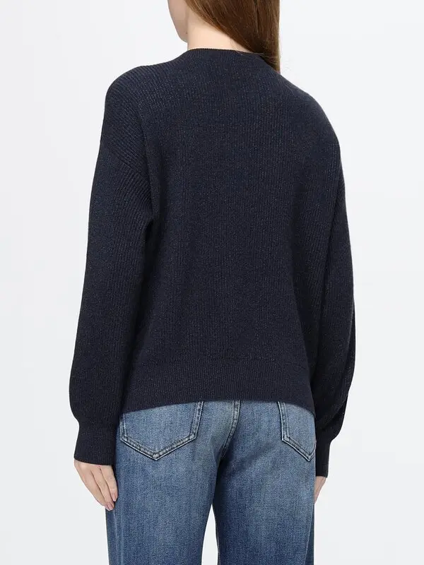 Brunello Cucinelli Crewneck Cashmere Cardigan With Patch Pockets