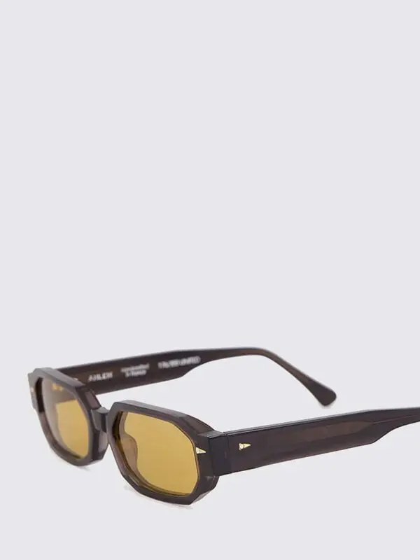 AHLEM Jules Rectangular Acetate Sunglasses With 22k Gold-plated Details