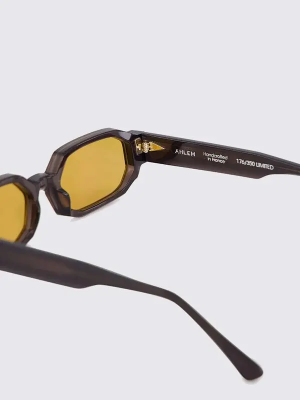 AHLEM Jules Rectangular Acetate Sunglasses With 22k Gold-plated Details