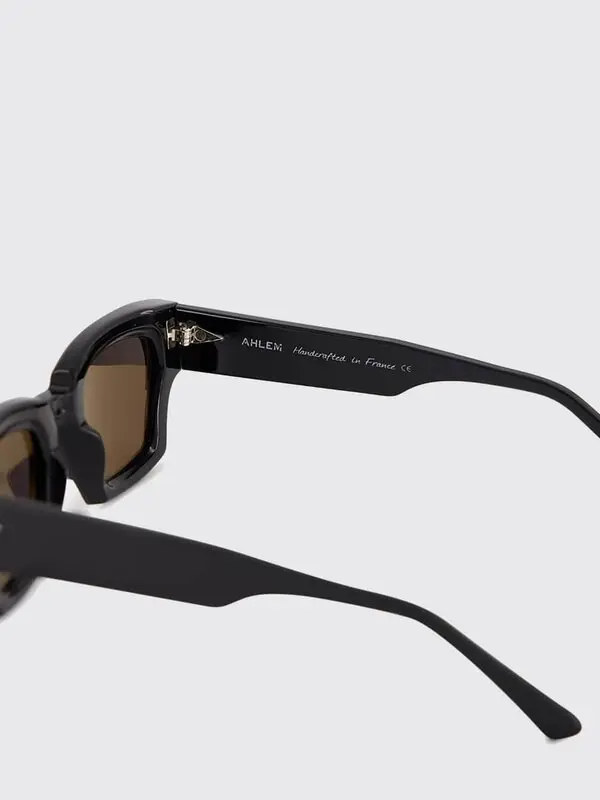 AHLEM Villette Rectangular Acetate Sunglasses With Gold-plated Details