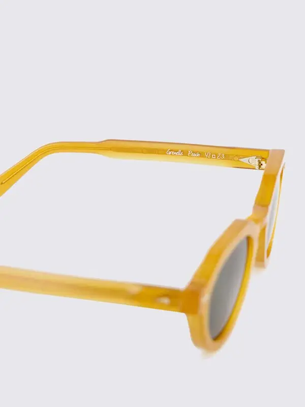 AHLEM Grenelle Rounded Acetate Sunglasses With Gradient Lenses - Peach