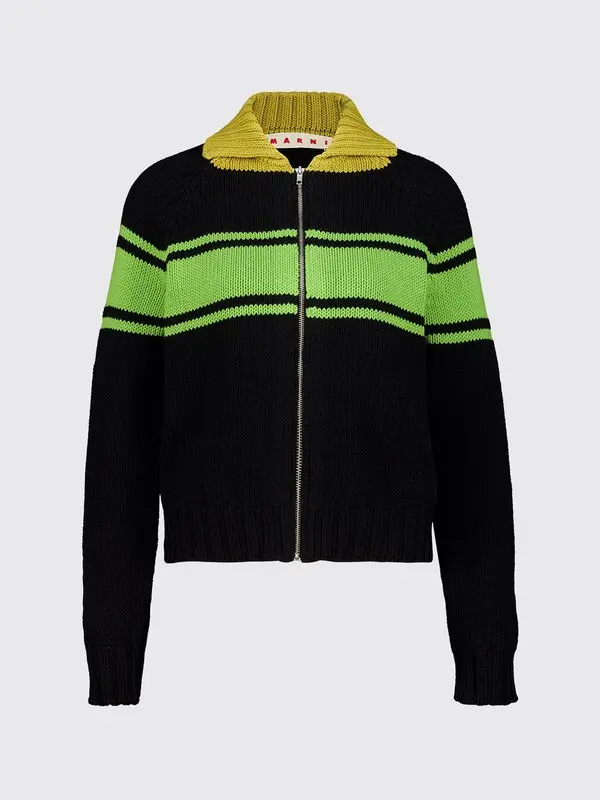 Marni Striped Cotton Cardigan