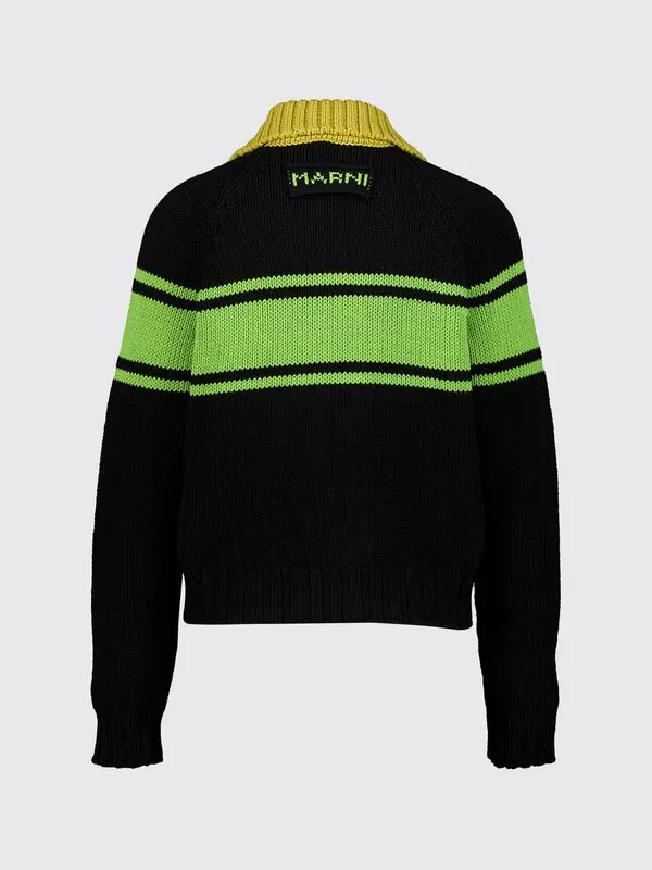 Marni Striped Cotton Cardigan