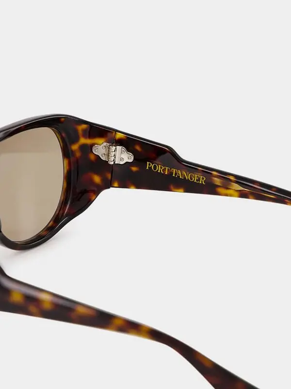 PORT TANGER Gambia Teardrop Tortoiseshell Acetate Sunglasses