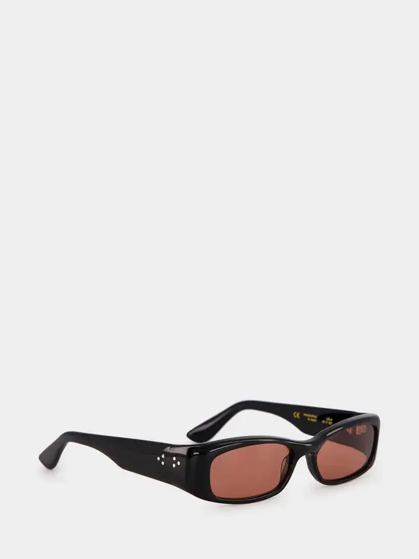 PORT TANGER Leila Rectangular Acetate Sunglasses With Coloured Lenses