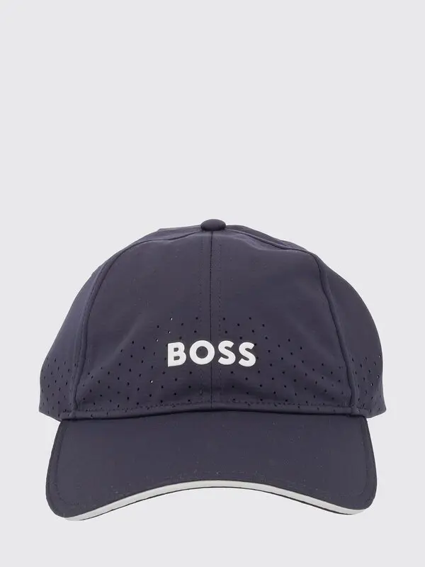 BOSS Polyester Baseball Cap With Contrasting Logo And Visor
