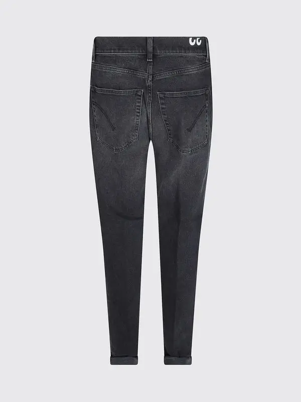 DONDUP Straight Fit Mid-rise Five-pocket Cotton Denim Jeans