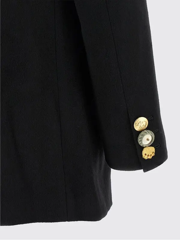 Junya Watanabe Single-breasted Wool And Cashmere Blazer With Jewelled Buttons
