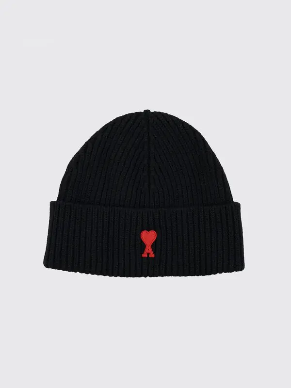 AMI Paris Wool-blend Beanie With Logo