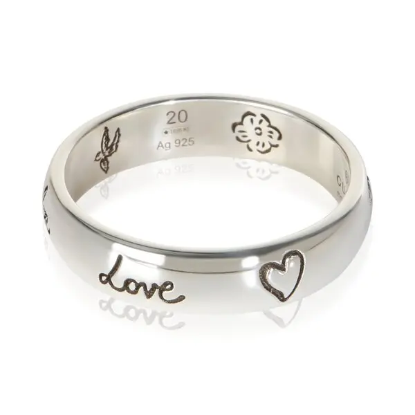 Gucci Sterling Silver Blind For Love Ring
