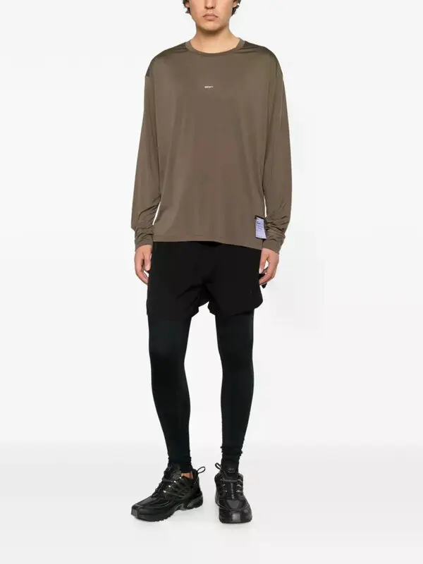 Satisfy Logo-print Long-sleeve T-shirt
