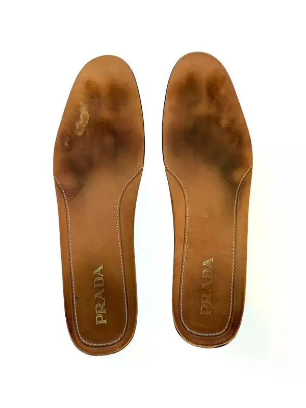 Prada Logo Suede Loafers